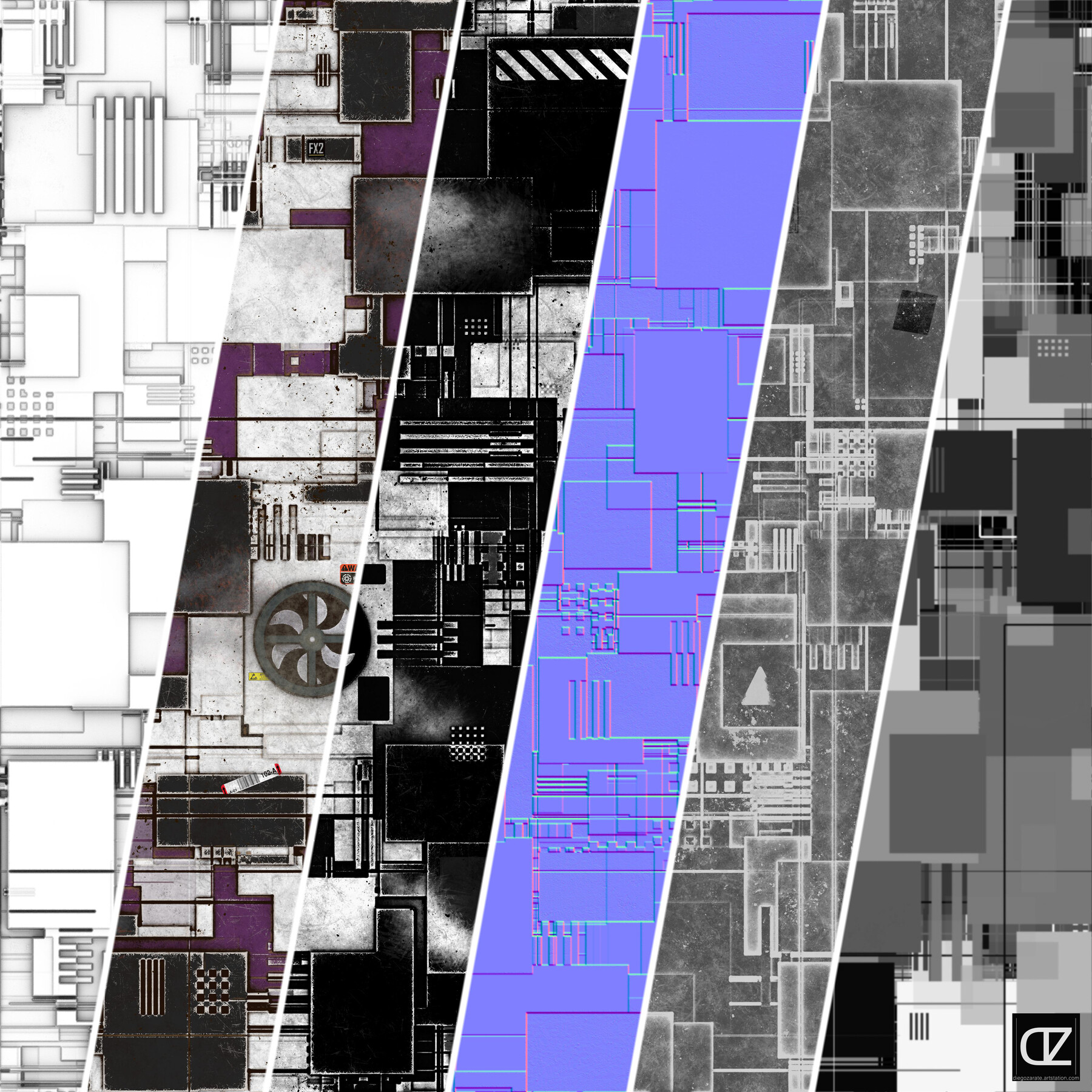 ArtStation - PBR - PCB BOARD, INTEGRATED CIRCUIT, TECH - 04 - 4K ...