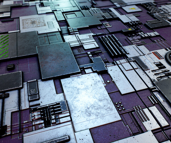 ArtStation - PBR - PCB BOARD, INTEGRATED CIRCUIT, TECH - 04 - 4K ...