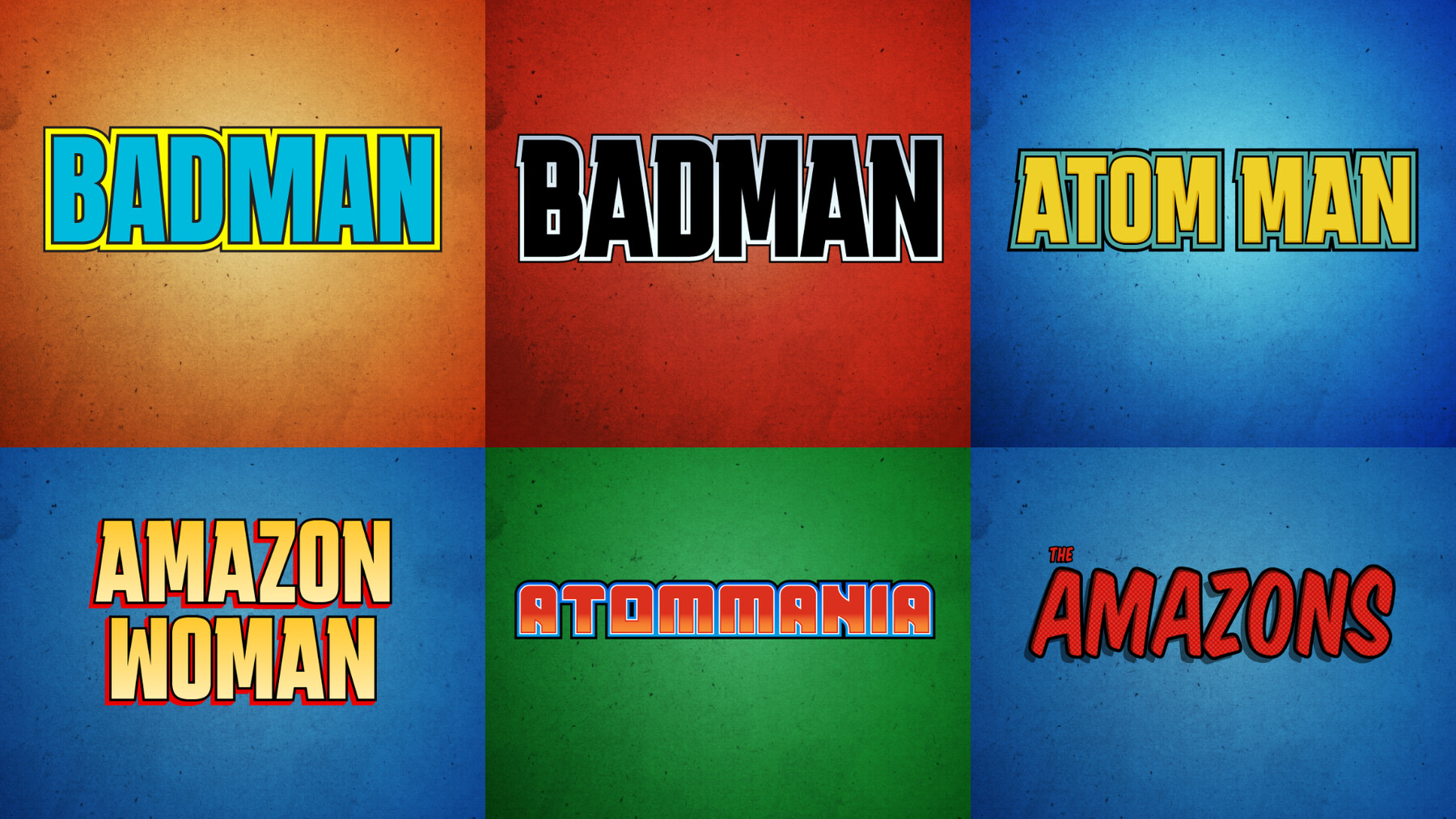 ArtStation - Comic Book Titles Vol 3 - Editable Graphic Styles | Artworks