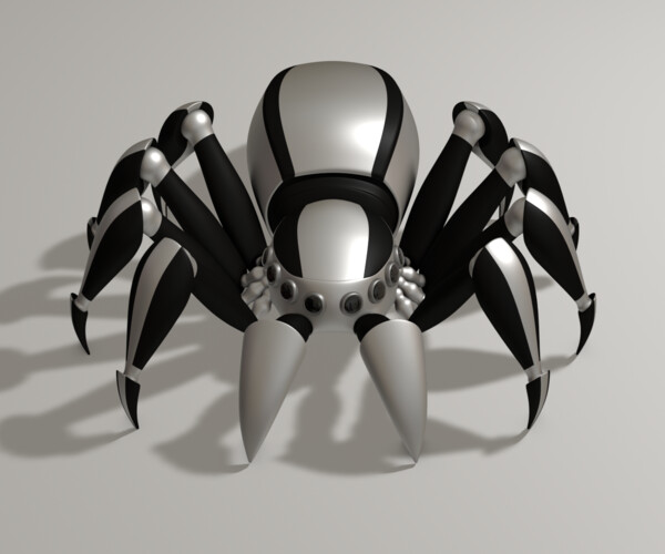 ArtStation - Spider Bot Sci-Fi 3D Model | Game Assets
