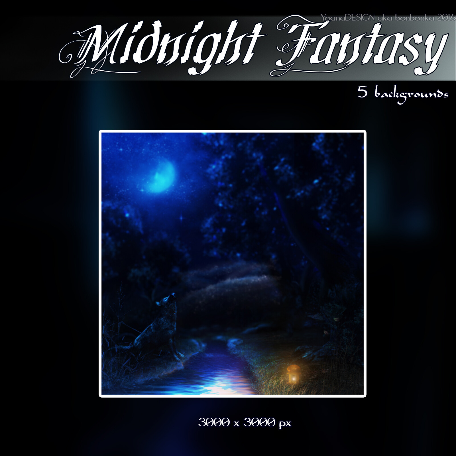 ArtStation - Midnight Fantasy Places - 5 Stock Backgrounds Pack | Artworks