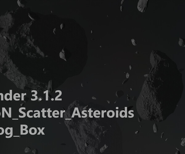 ArtStation - Blender Geometry Nodes Scatter Asteroids | Resources