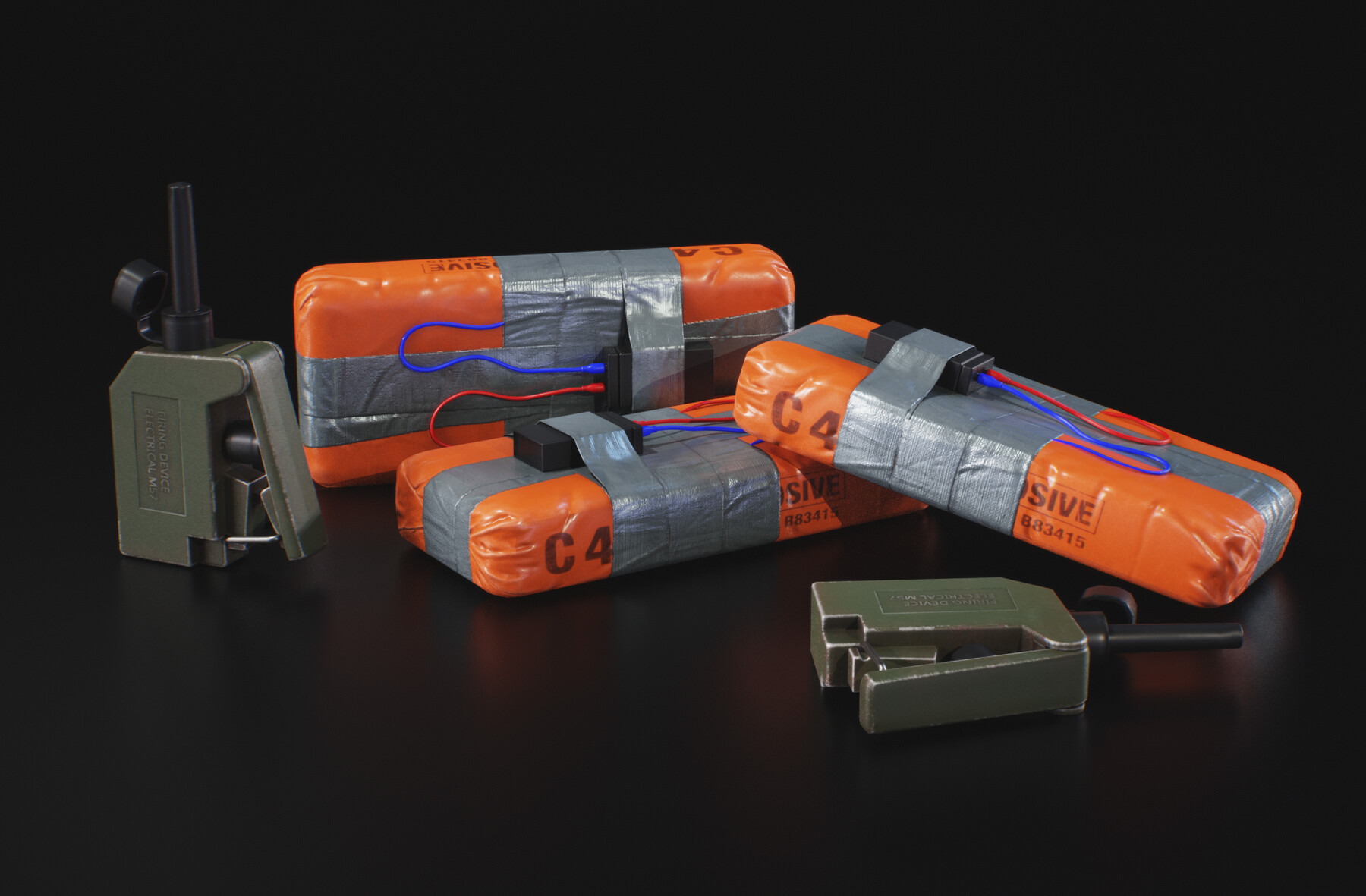 ArtStation - Remote C4 explosive | Game Assets