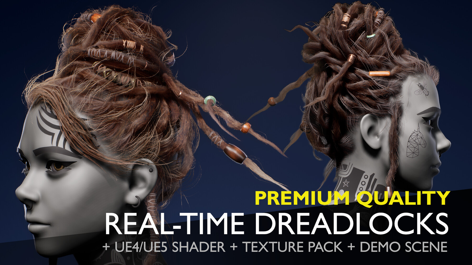 ArtStation - Dreadlocks Hairstyle | Game Assets