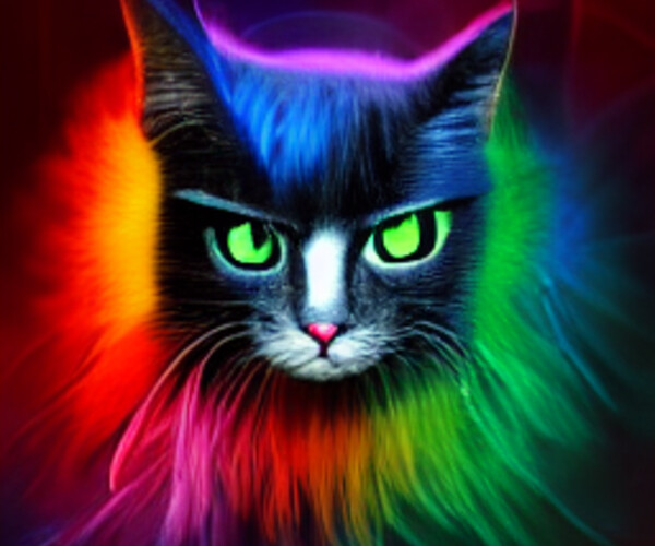 ArtStation - Rainbow Cat 6500 png | Artworks
