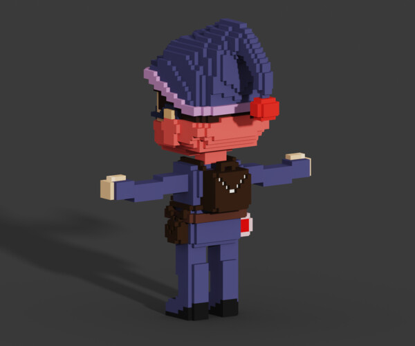 ArtStation - Voxel Character - Human | Game Assets