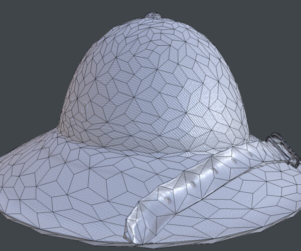 ArtStation - SAFARI HAT FASHION low-poly PBR | Game Assets