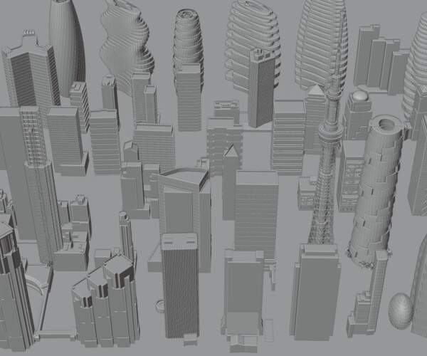 ArtStation - 50+ Realistic, Sci-Fi Buildings Bundle Vol-1 | Resources