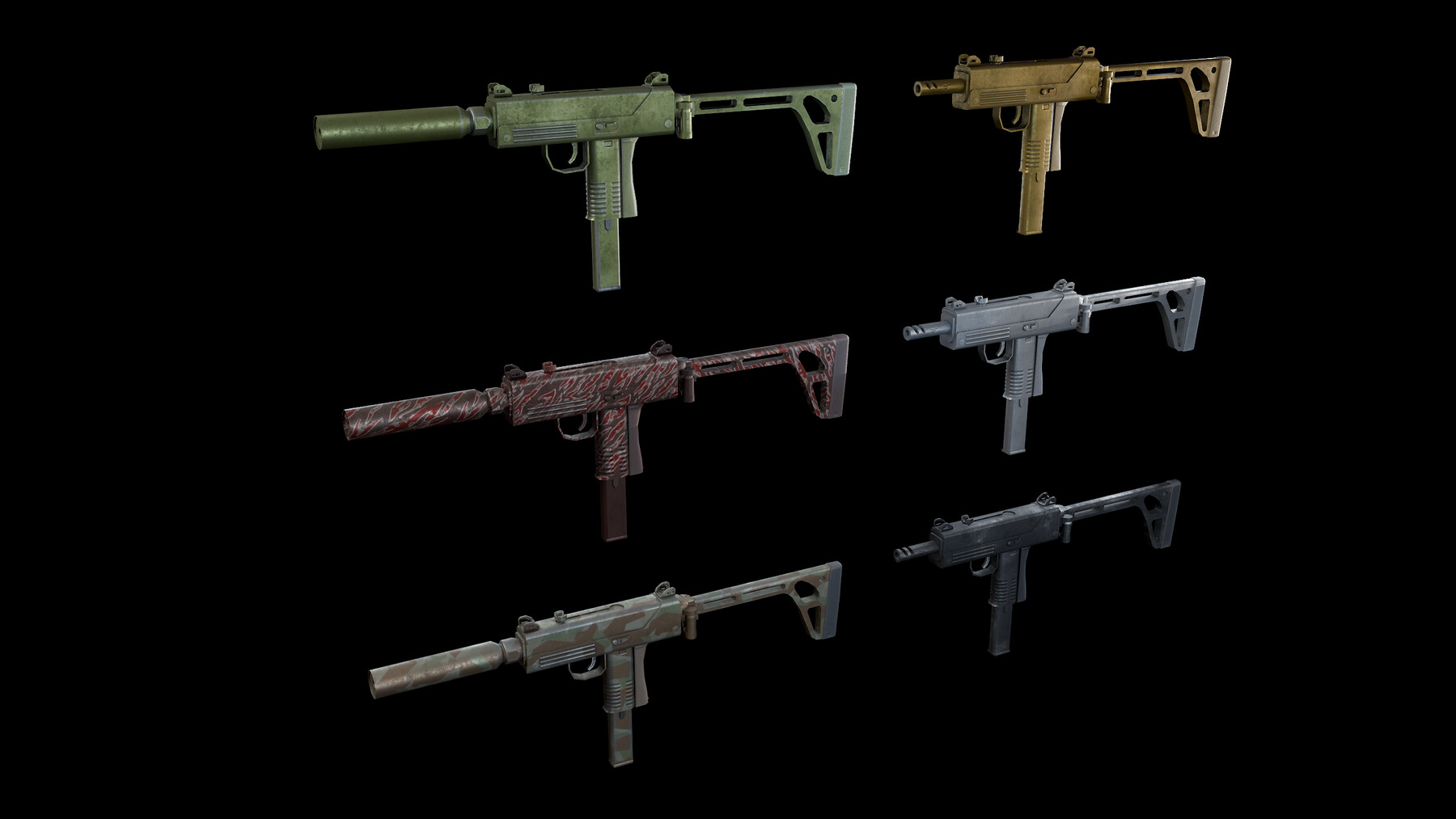 ArtStation - Submachine gun | Game Assets
