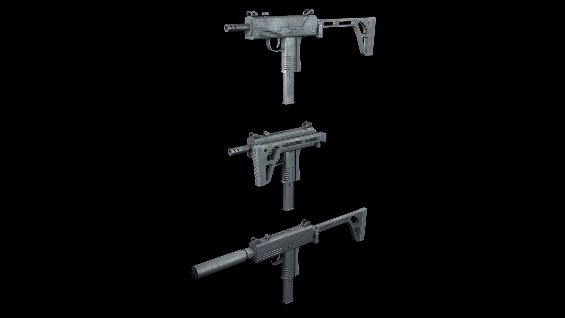 ArtStation - Submachine gun | Game Assets