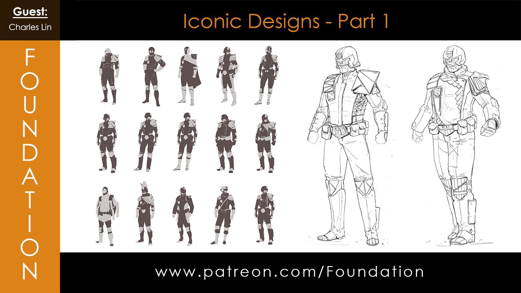 ArtStation - Foundation Art Group - Iconic Designs Part 1 - with Charles Lin | Tutorials