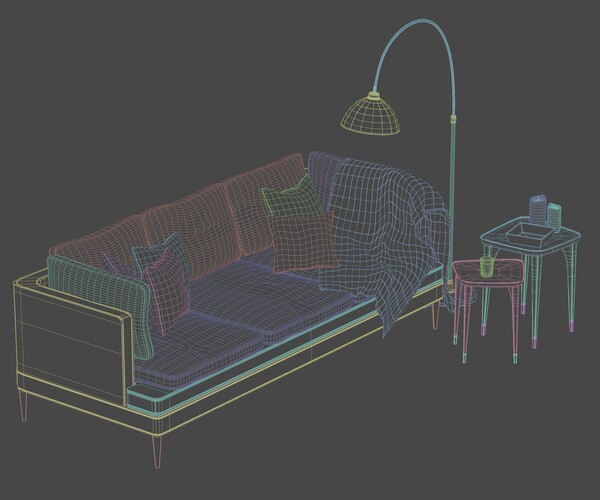 ArtStation - Modern Sofa Set | Resources