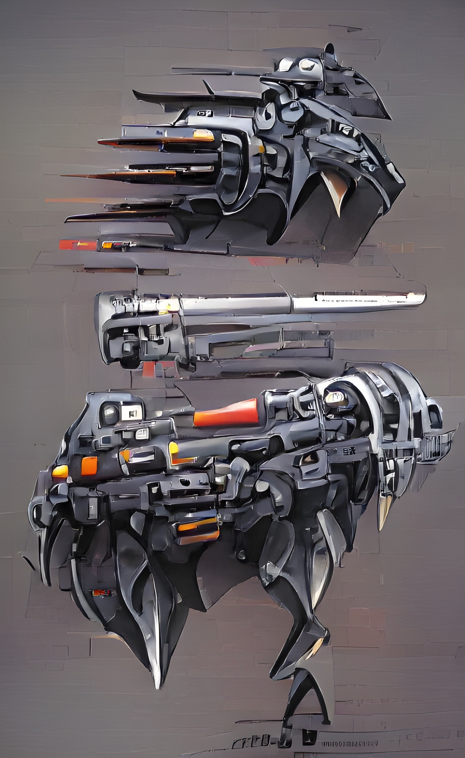 ArtStation - 350 weapon Shape stylized for matte painting of nft maker ...