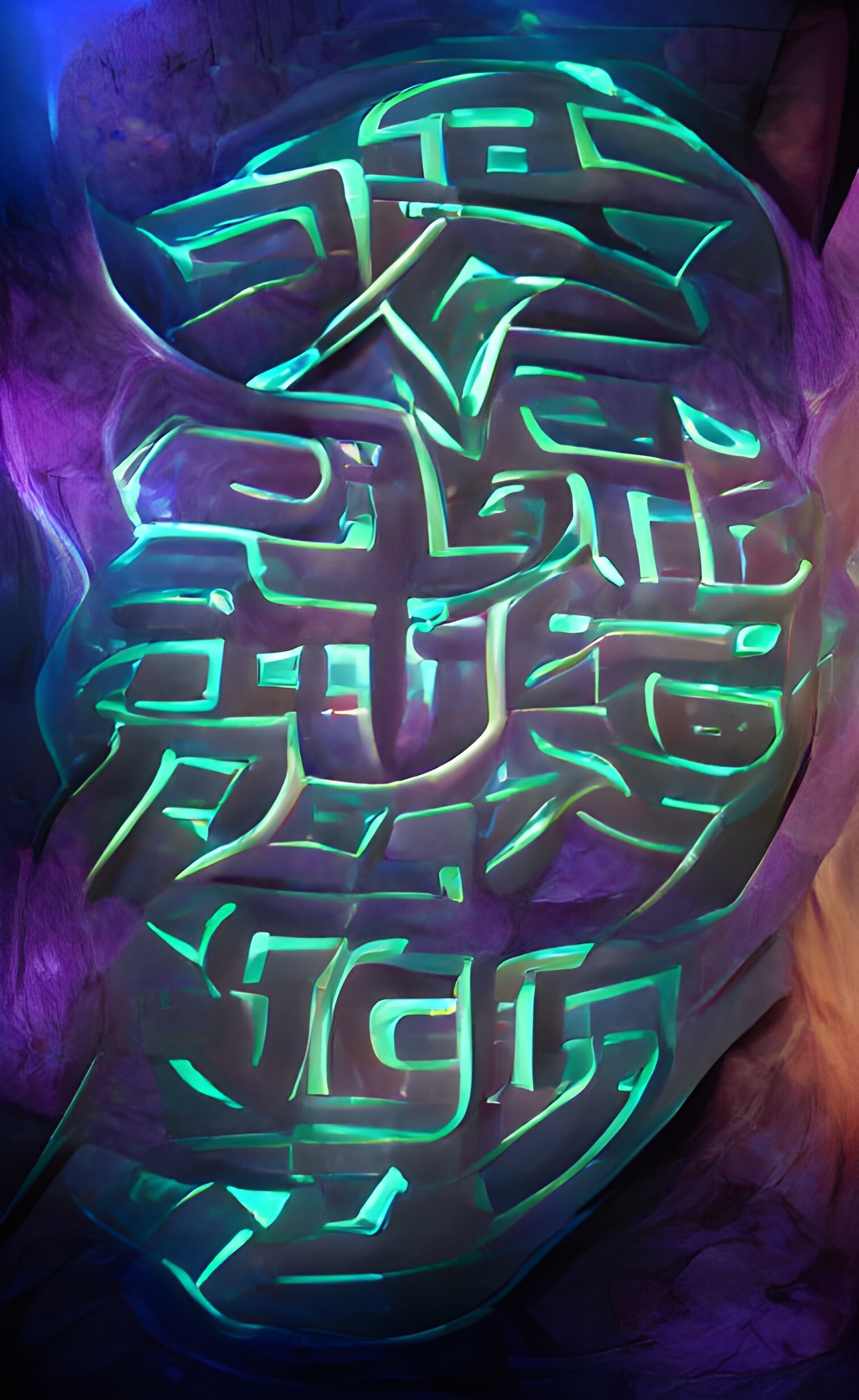 ArtStation - 500 Rune and Glyph matrix style 500 image pack background ...