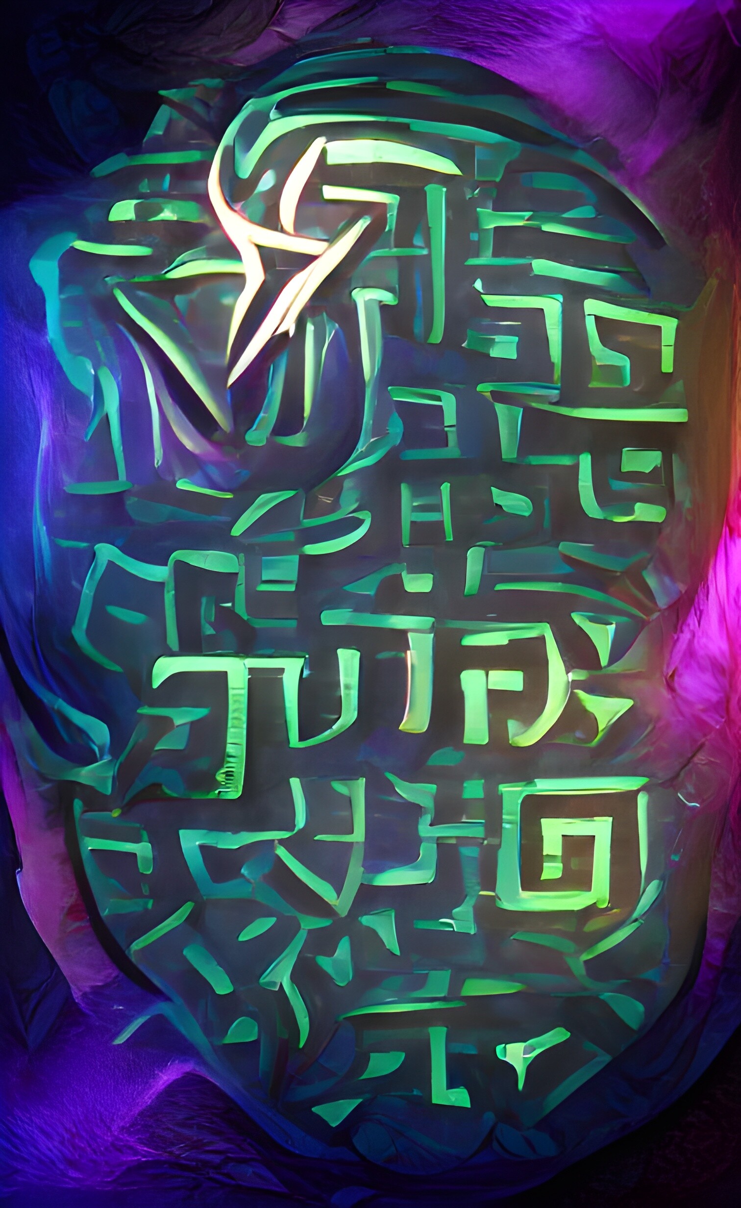 ArtStation - 500 Rune and Glyph matrix style 500 image pack background ...