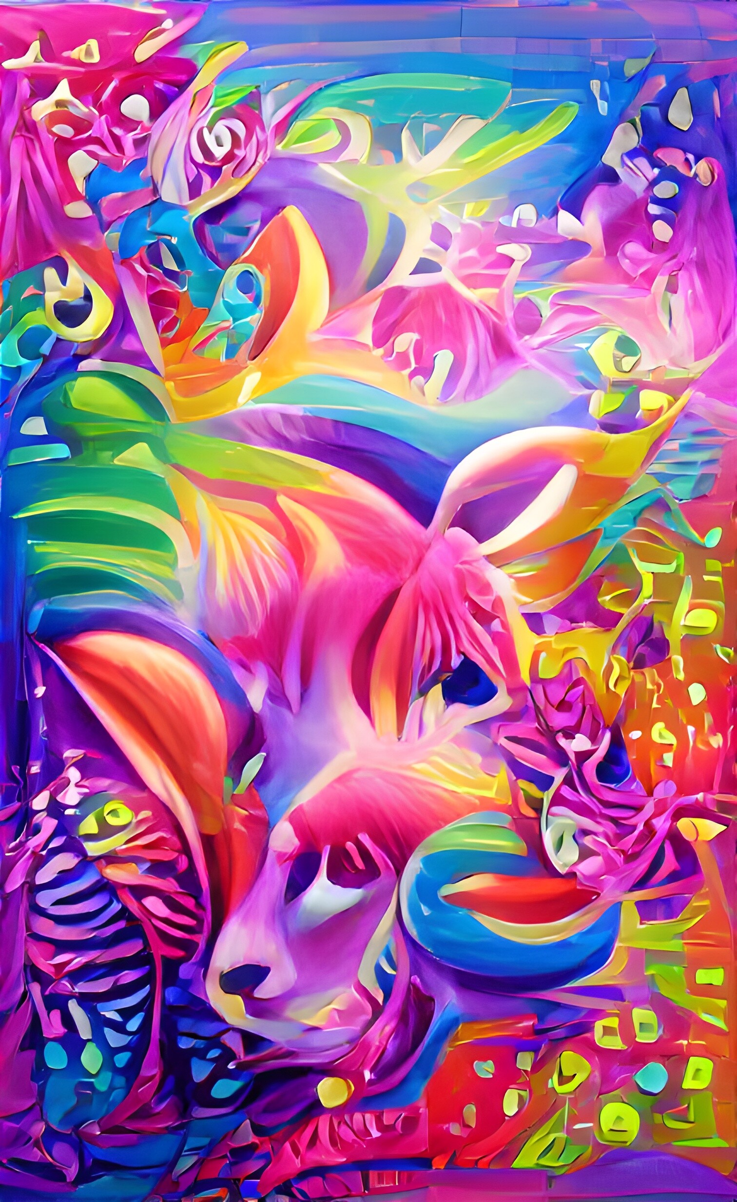 ArtStation - Psychedelic color 250 image pack background for nft maker ...