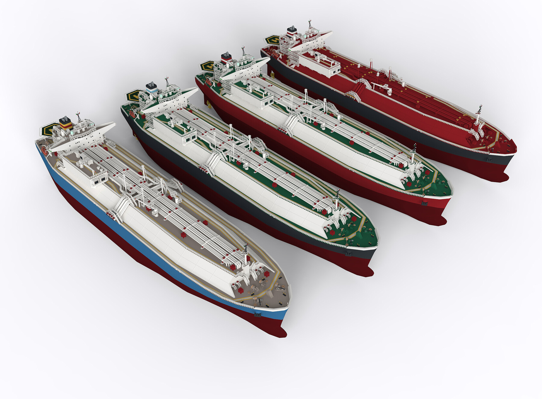 ArtStation - Low Poly LNG Gas Carrier 02 | Game Assets
