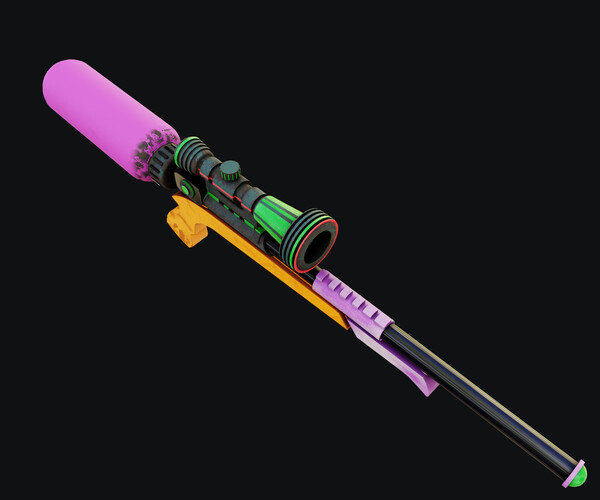 ArtStation - Water Gun PBR Low poly game ready model | Game Assets