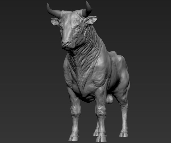 ArtStation - Bull Realistic Sculpt | Resources