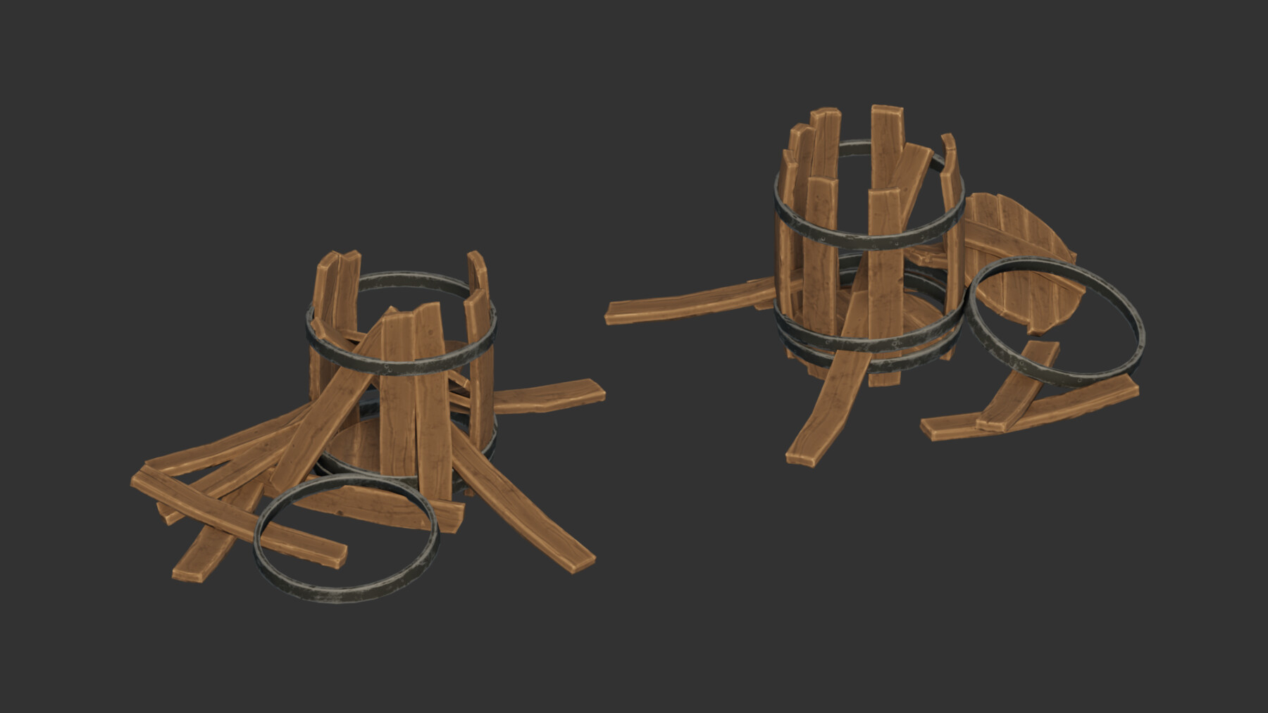 ArtStation - Stylized Barrels and Racking Bundle | Game Assets