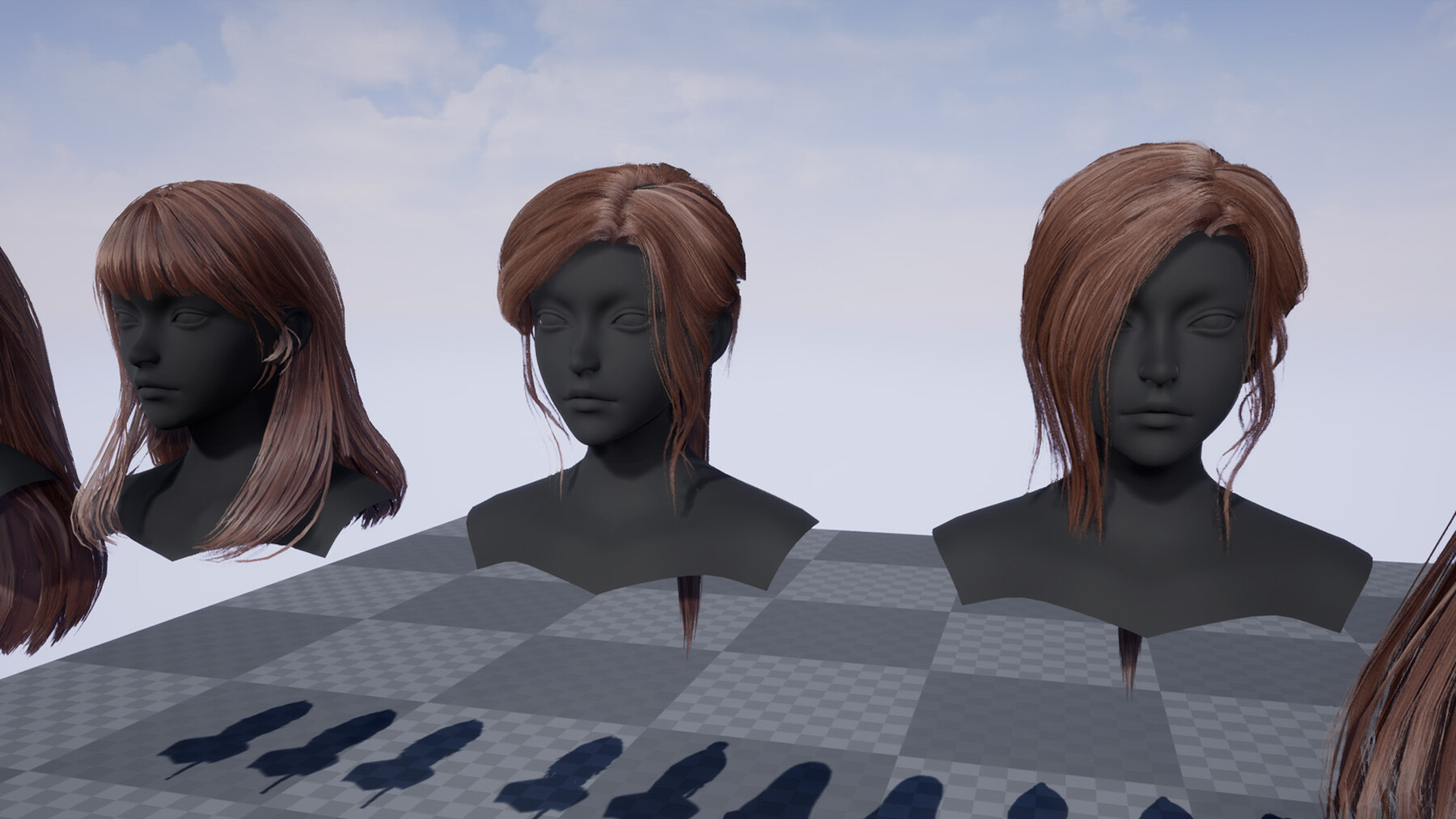 ArtStation - Female Hair Collection 02 - Game Ready | Game Assets