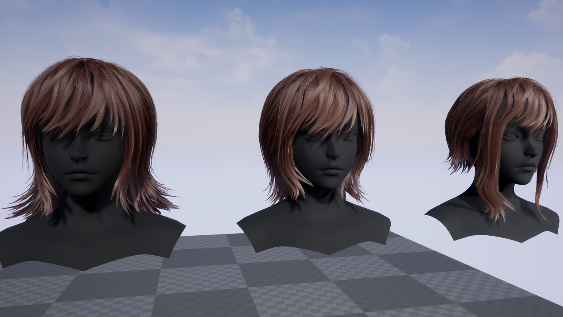 ArtStation - Female Hair Collection 02 - Game Ready | Game Assets