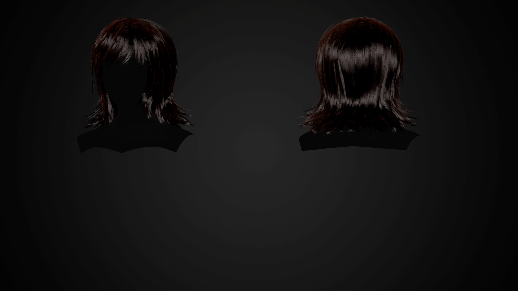 ArtStation - Female Hair Collection 02 - Game Ready | Game Assets