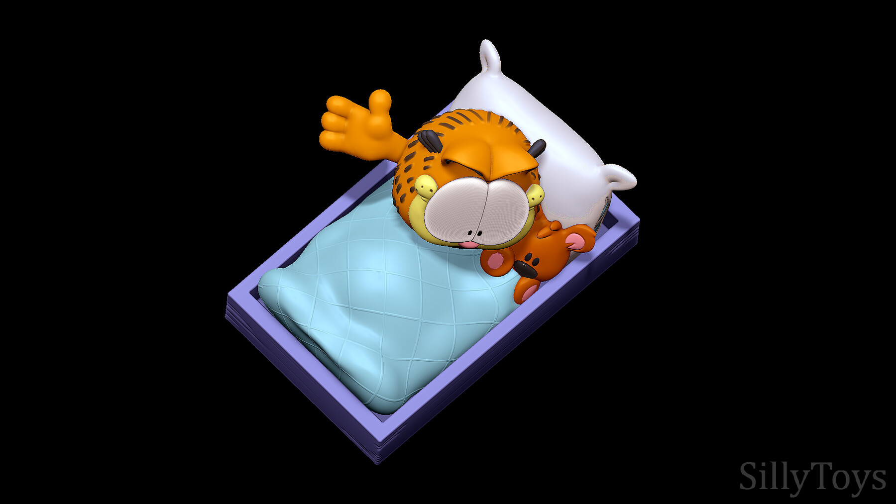 ArtStation - Garfield in Bed 3D print model | Resources