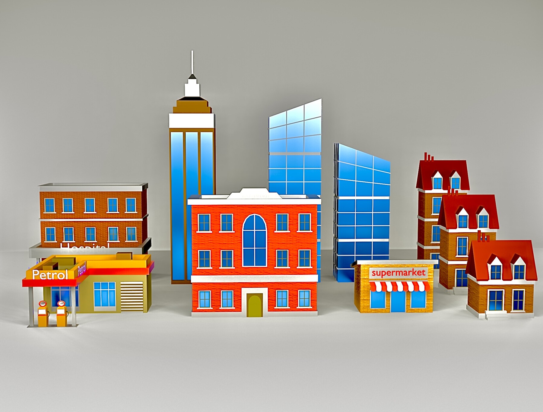 ArtStation - Low poly Buildings | Game Assets
