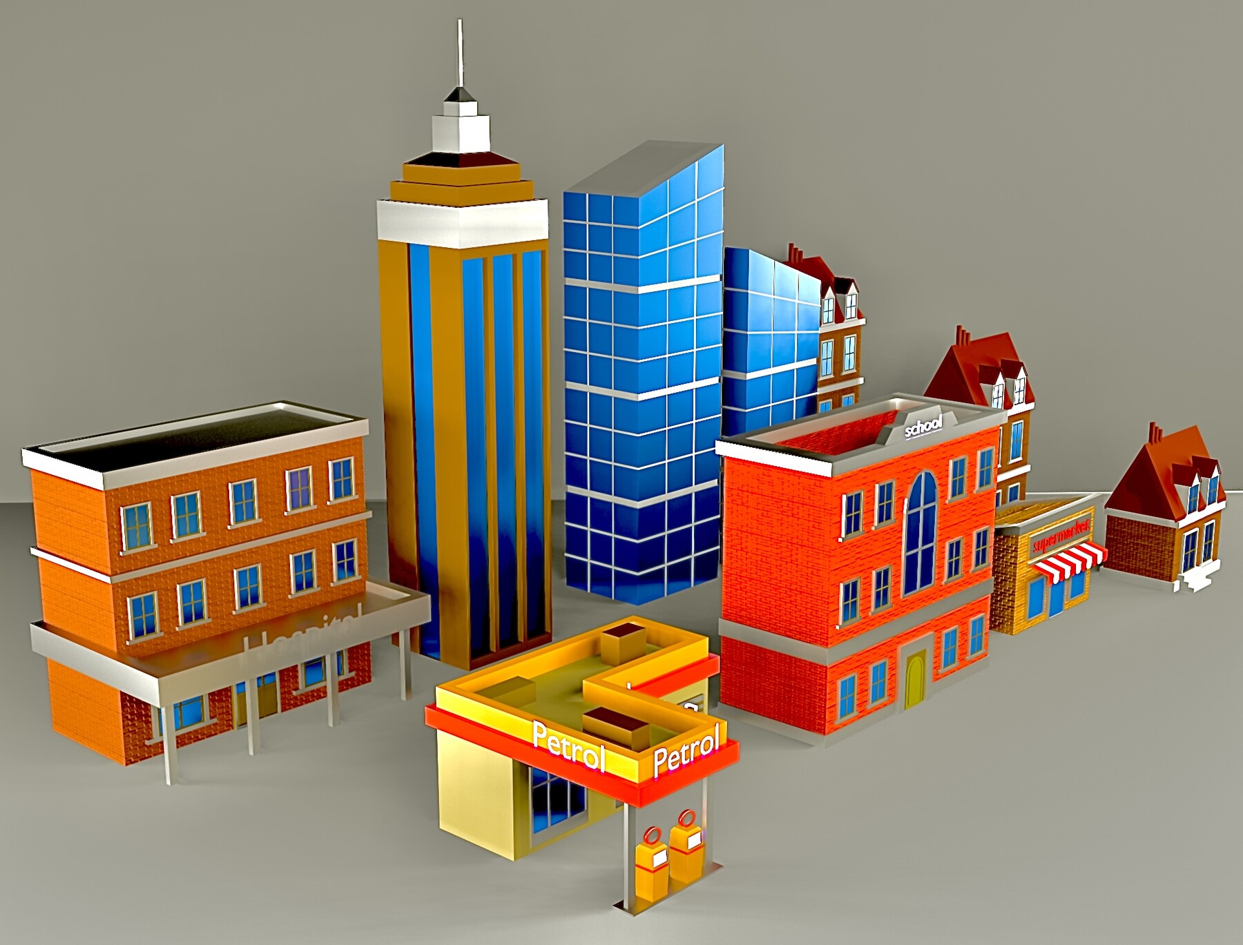 ArtStation - Low poly Buildings | Game Assets