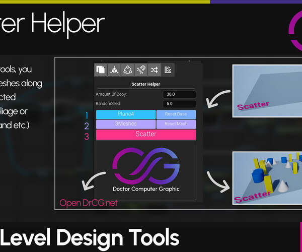 Artstation Unreal Engine Level Design Tools Drcg Assistant Helper Toolkit Ue Resources