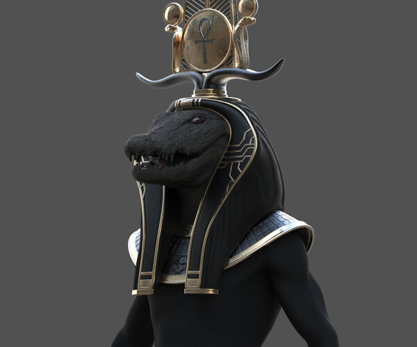 ArtStation - Sobek helmet | Resources