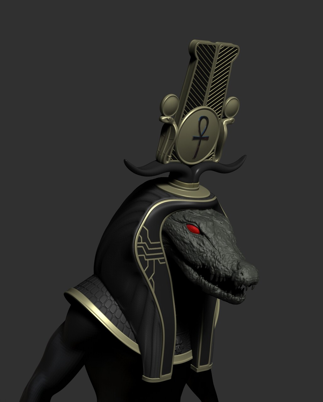 ArtStation - Sobek helmet | Resources