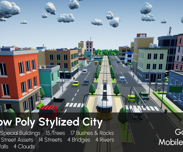 ArtStation - City Asset Pack for Unity Game Engine (Toon, Stylized ...