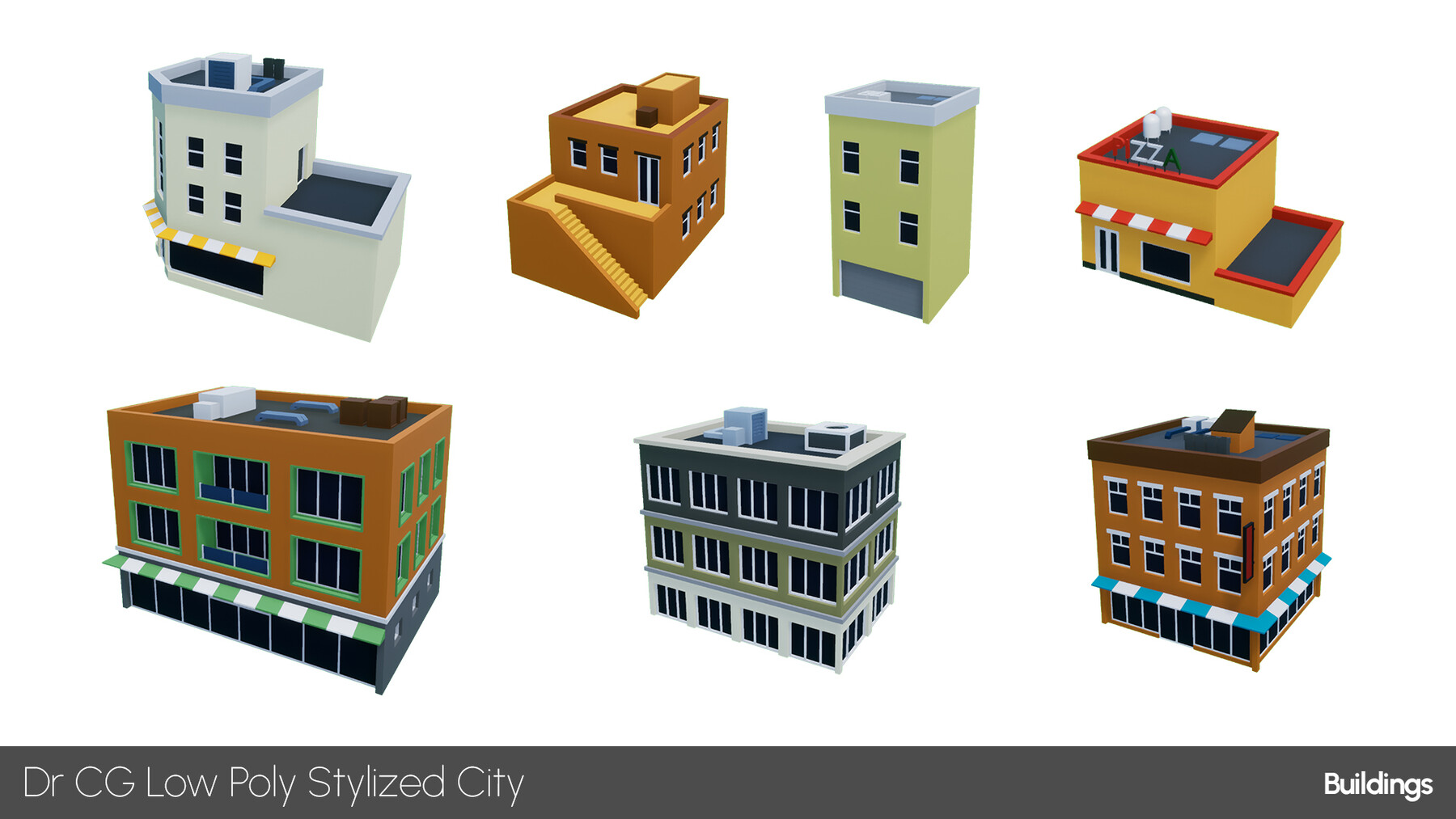 ArtStation - City Asset Pack for Unity Game Engine (Toon, Stylized ...