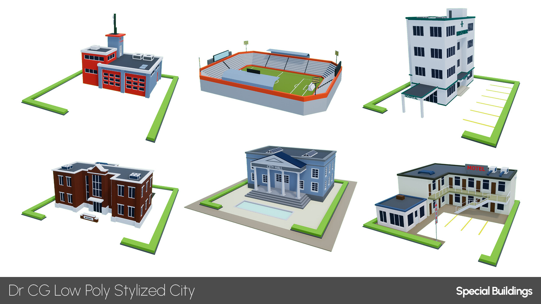 ArtStation - City Asset Pack for Unity Game Engine (Toon, Stylized ...