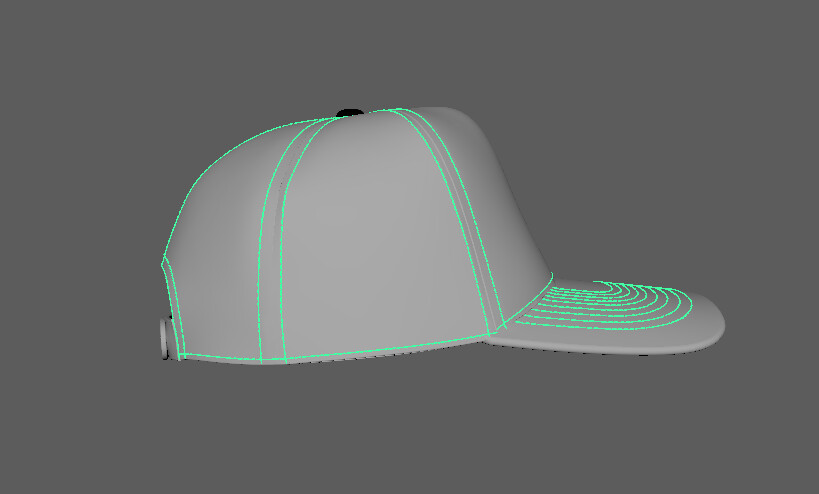 ArtStation - Baseball Cap Trucker (MD/ Clo3d zprj project + fbx +obj ...