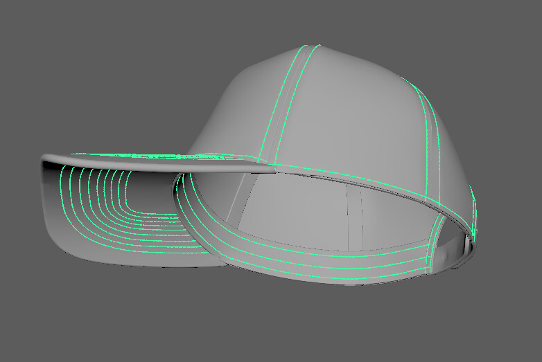 ArtStation - Baseball Cap Trucker (MD/ Clo3d zprj project + fbx +obj ...