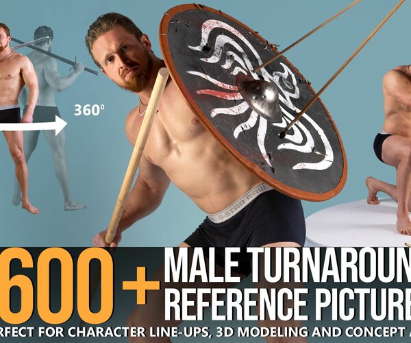 ArtStation - 1600+ Male Turnaround Reference Pictures | Resources