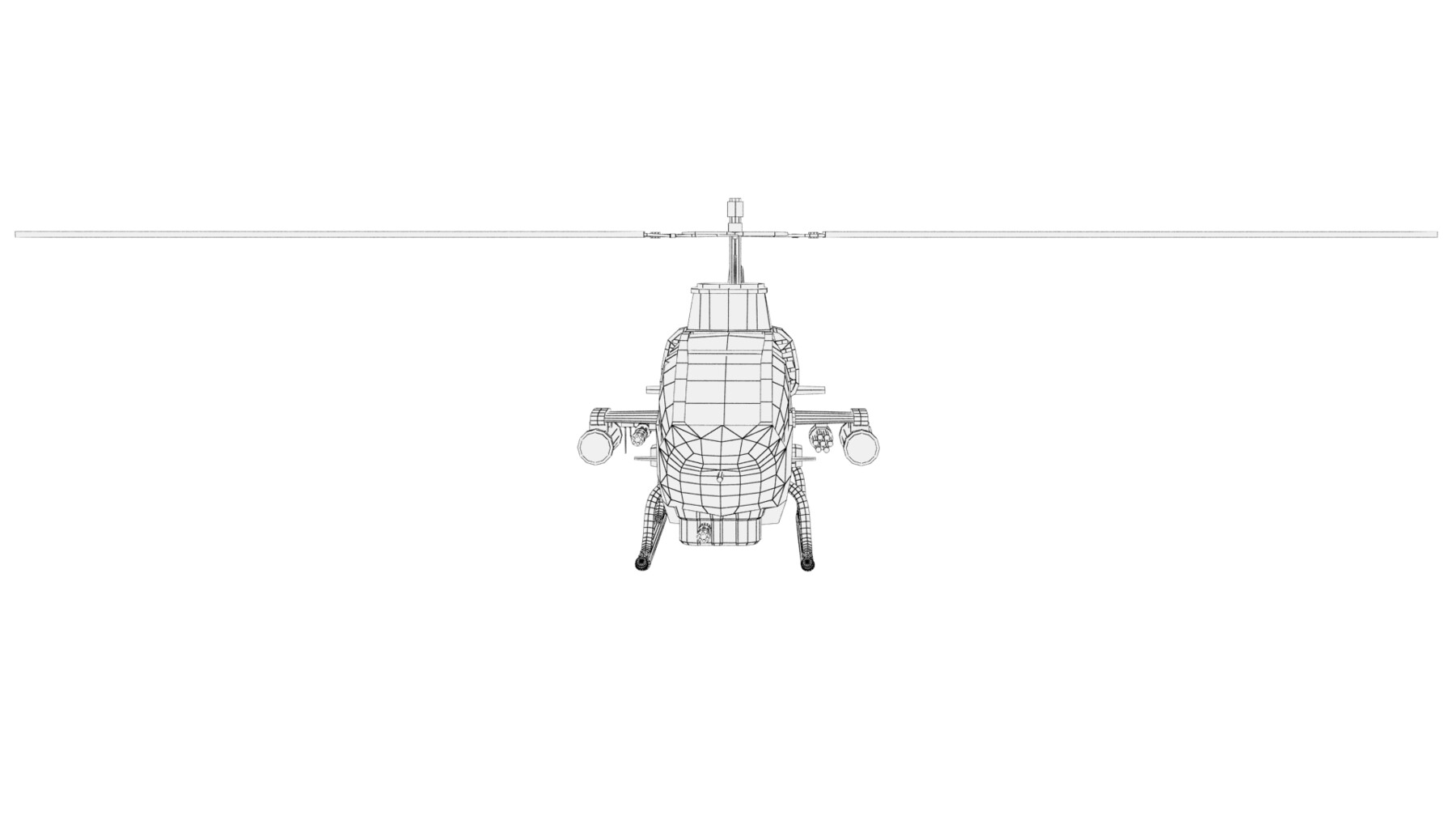 ArtStation - Helicopter Base Mesh Free Free low-poly 3D model | Game Assets
