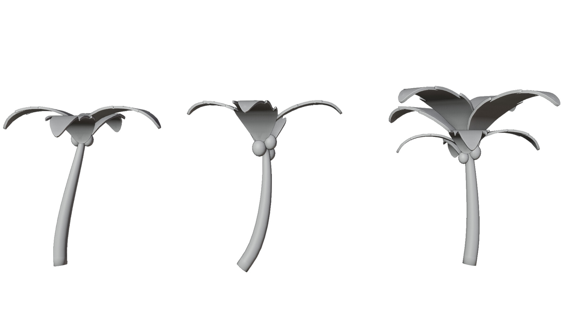 ArtStation - Stylized Coconut Tree Collection | Game Assets