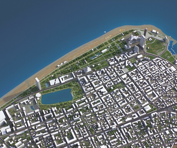 ArtStation - Batumi - 3D city model | Resources