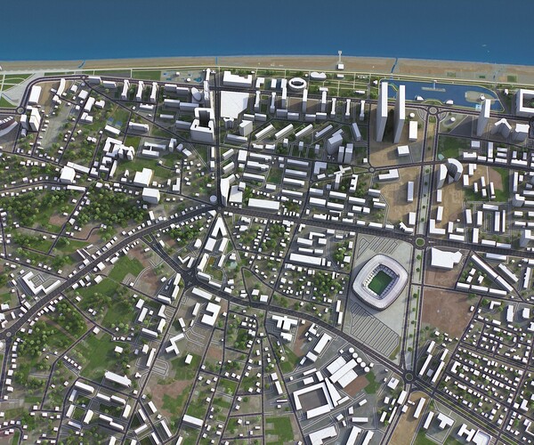 ArtStation - Batumi - 3D city model | Resources