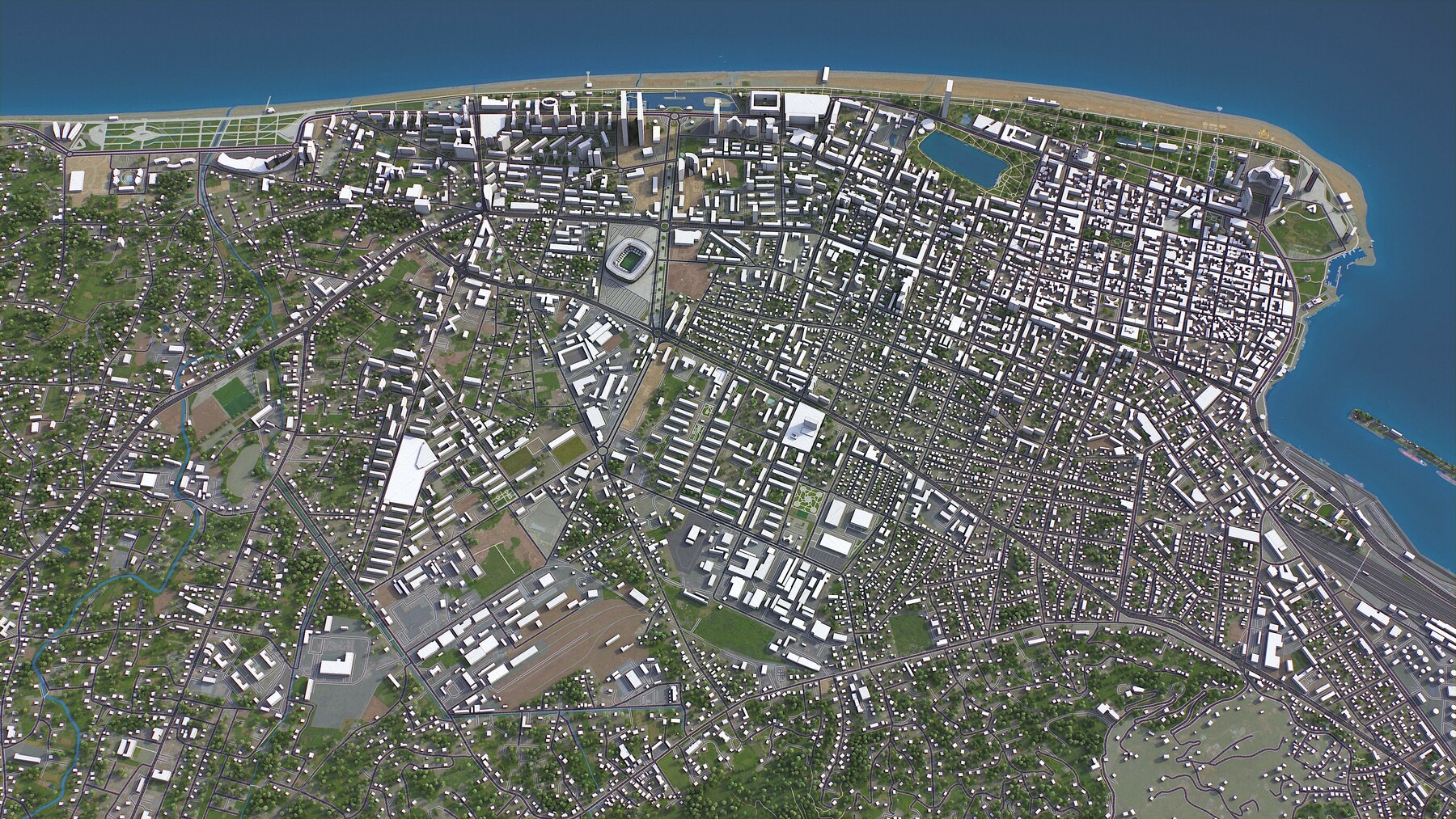 ArtStation - Batumi - 3D city model | Resources