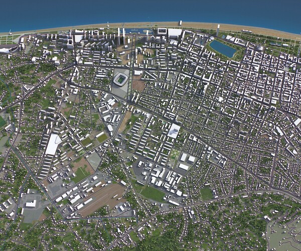 ArtStation - Batumi - 3D city model | Resources
