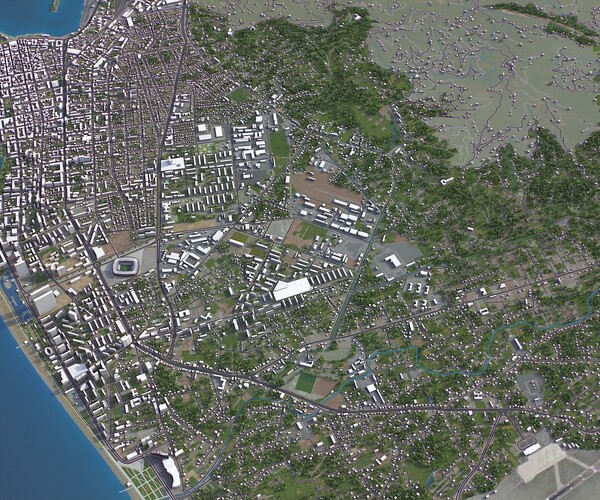 ArtStation - Batumi - 3D city model | Resources