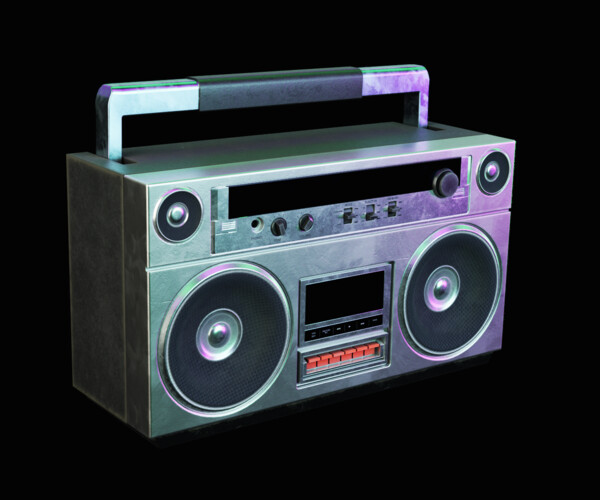 ArtStation - 3D Model Boombox - Game Ready | Game Assets