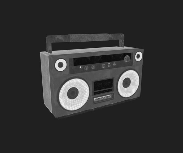 ArtStation - 3D Model Boombox - Game Ready | Game Assets