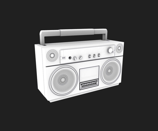 ArtStation - 3D Model Boombox - Game Ready | Game Assets