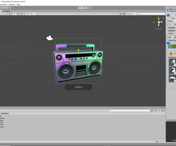 ArtStation - 3D Model Boombox - Game Ready | Game Assets